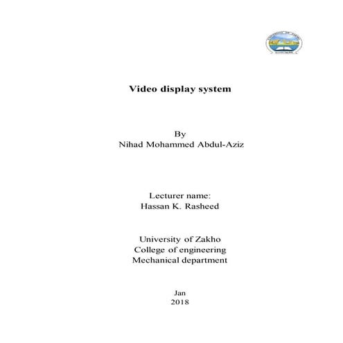 Video display system | PDF