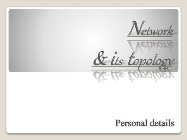 Computer network ppt | PPT