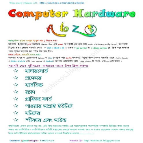 Computer hardware a to z by tanbircox | PDF