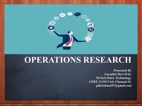 Introduction to Operations Research | PPTX | Science