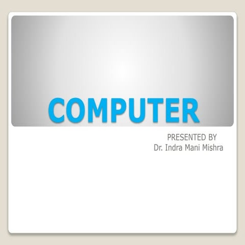 COMPUTER.pptx | Technology & Computing