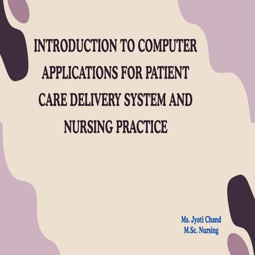 Application of computer in nursing.pptsx | PPTX