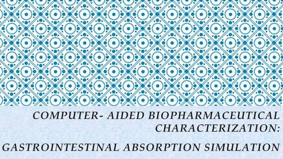 PREDICTION AND ANALYSIS OF ADMET PROPERTIES OF NEW.pptx ...