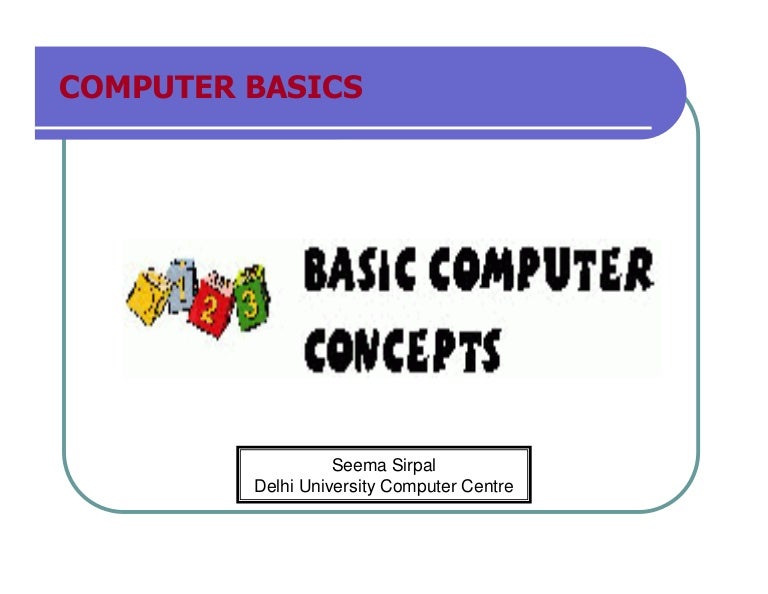 Computer basics