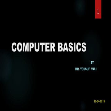 Computer basics | PPT