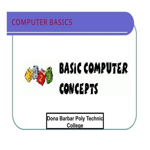 Computer Basic notes for general concept | PPTX