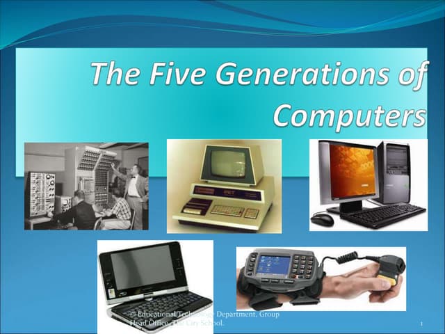 Examples Of Fifth Generation Computers