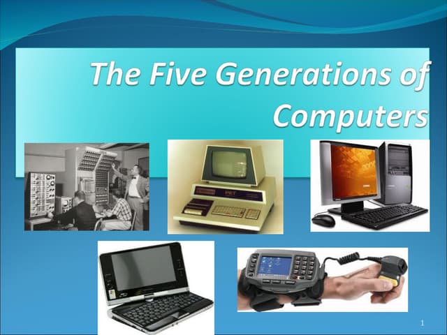 Generation of computer 1st to 5th | PPTX | Technology & Computing