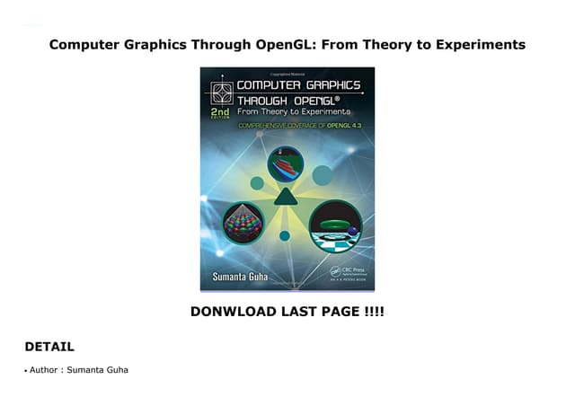 Computer Graphics Through Opengl From Theory To Experiments Ppt