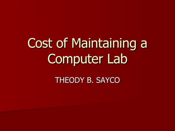 It662 lab proposal & layout 3 | PPT | Computer Peripherals | Computing