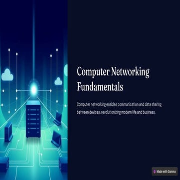 Computer-Networking Fundamentals and information technology | PPT
