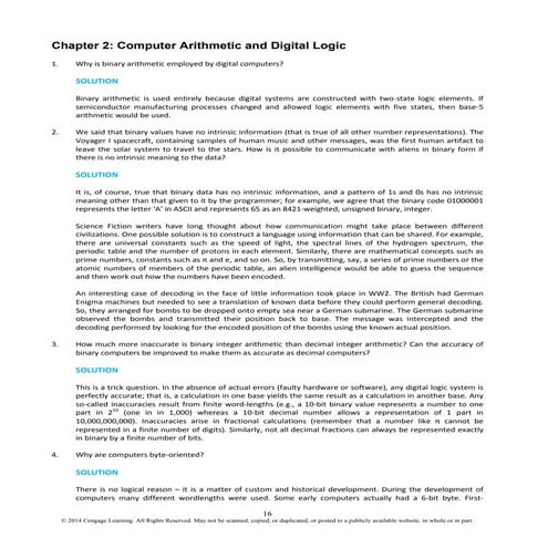 Computer Organization and Architecture Themes and Variations 1st Edition by Alan Clements ...