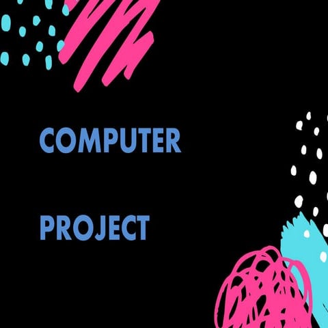 Computer project | PDF