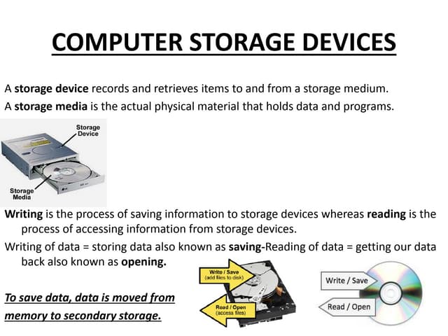 Secondary storage devices | PPTX