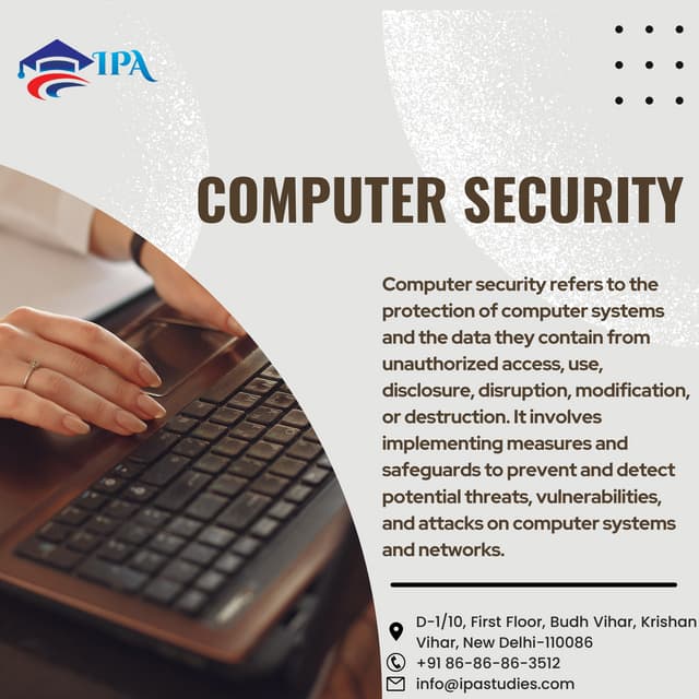 Learn about Computer Security at IPA studies | PDF