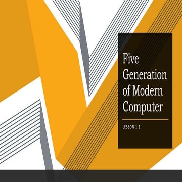 Five Generation of Modern Computer | PPTX