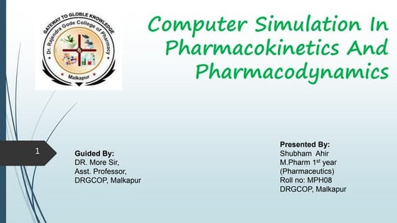 presentation on in silico studies | PPTX | Pharmaceutical Industry ...