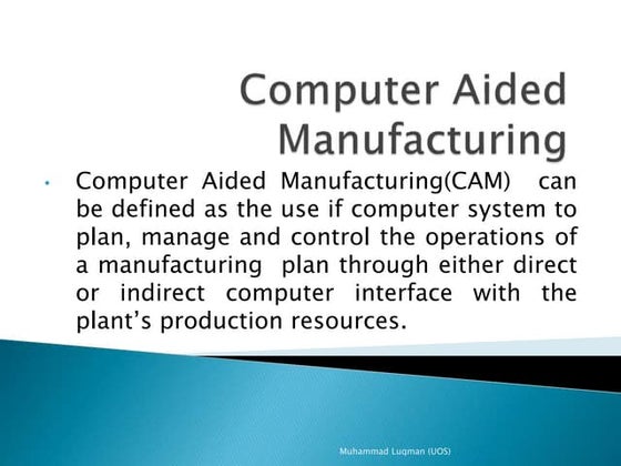 Computer Aided Process Planning | PPT