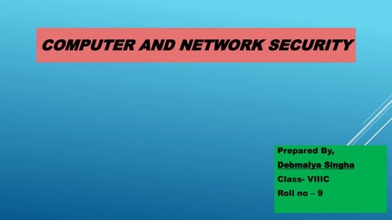 Network Security Dibyendu Das Pptx