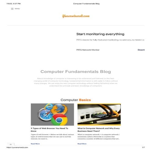 Computer and Technology | PDF