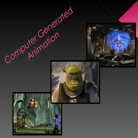 Computer Generated Animation | PPT | Computer Animation | Computer Software and Applications