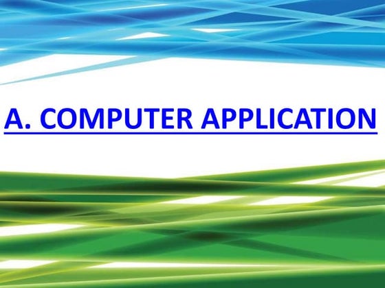 Computer Applications in Health Care | PPT