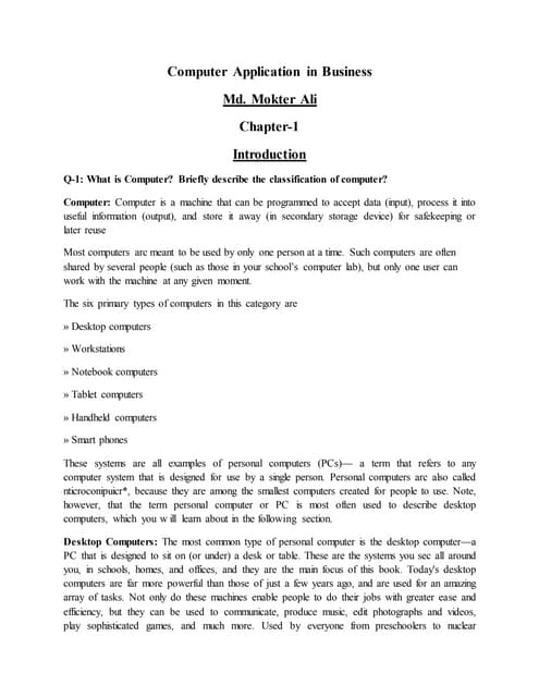 10 types of computers | PDF