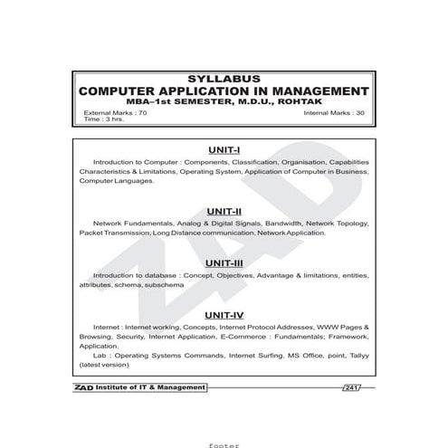 Computer application in mgt www.it-workss.com | Computing | Technology ...