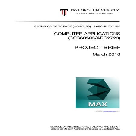 SEMESTER 3 : COMPUTER APPLICATIONS PROJECT BRIEF | PDF