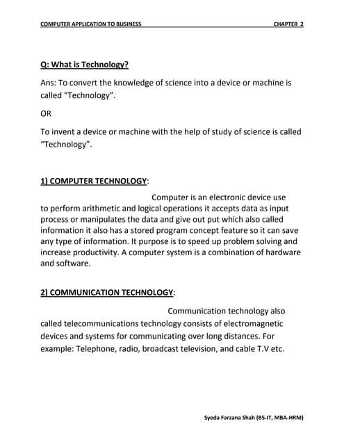 TECHNOLOGY and LIVELIHOOD EDUCATION.pptx | Computing | Technology & Computing