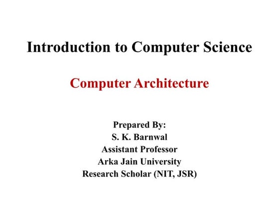 Computer Organization And Architecturepptx 