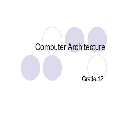 Computer architecture 12 | PPT