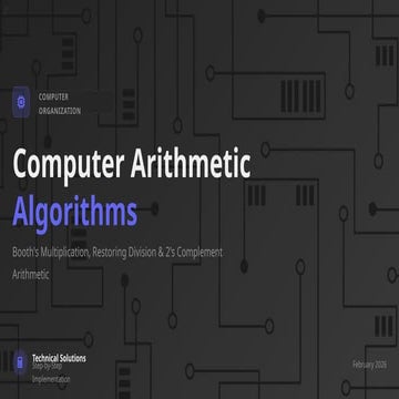 Booth's Algorithm Fully Explained With Flow Chart PDF | PDF