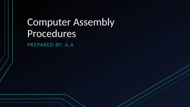 PC Assembly and Disassembly.pptx