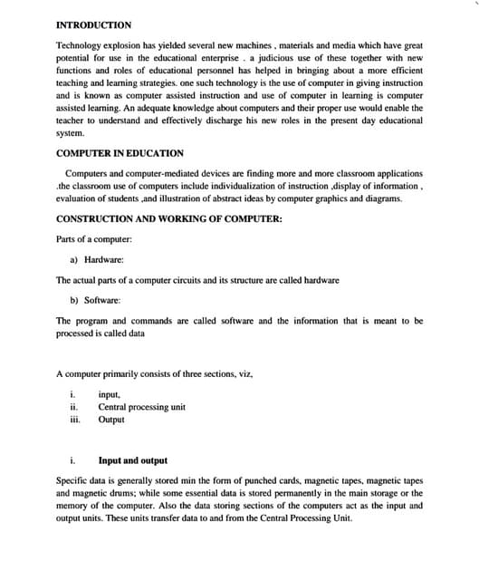 COMPUTER ASSISTED INSTRUCTION. for msc | PPTX