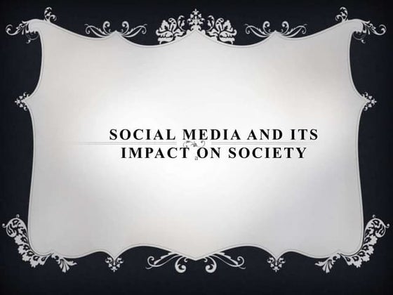 Usage of Social Media ppt | PPTX