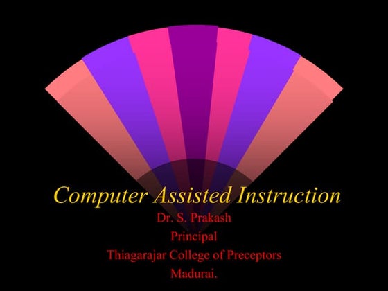 Computer aided instruction | PPT