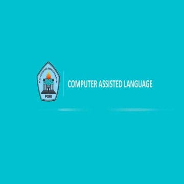 Computer assisted language | PPT