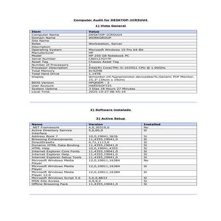 Computer Audit for DESKTOP.docx mayra ele | DOCX