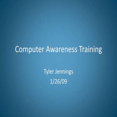 Computer Awareness Training | PPTX
