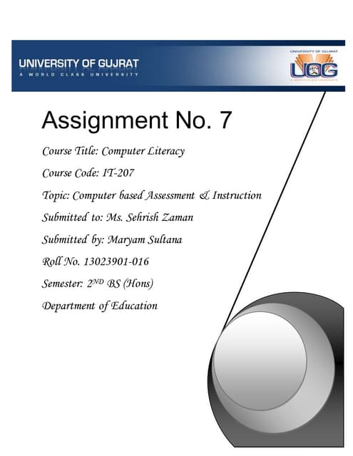 Assessment sheet | DOCX