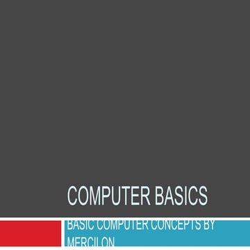 Computer basics | PPTX