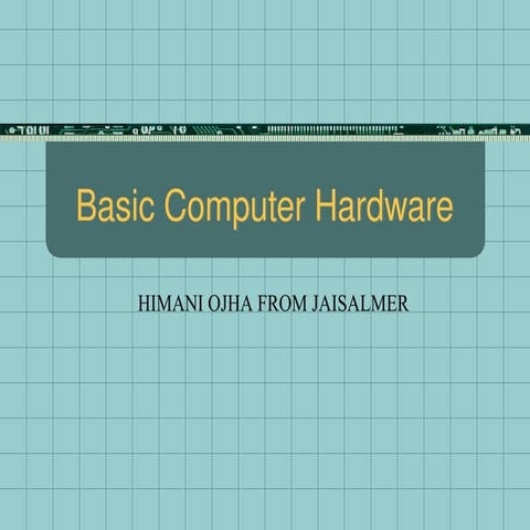 Basic pc anatomy | PPT