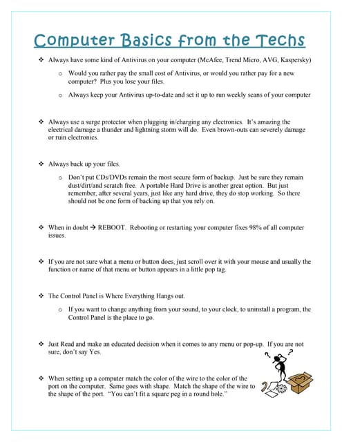 Computer Troubleshooting | PPT