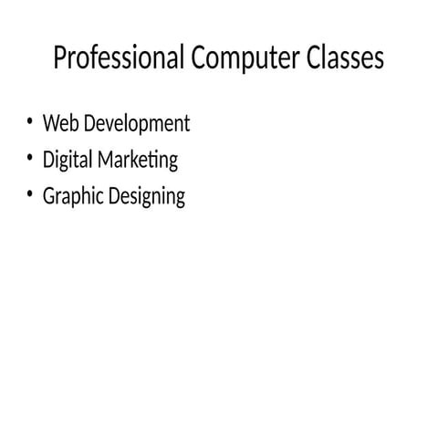 Tedchpillar it Solution computer classes | PPTX