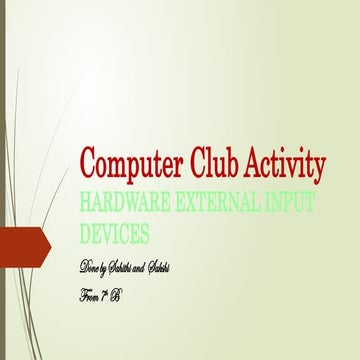 Computer Club activitu document about 10 paged | PPT