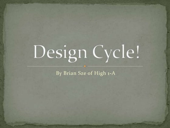 The IB Design Cycle | PDF