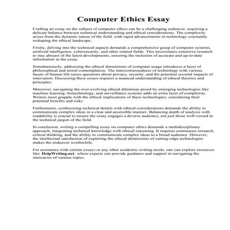 Computer Ethics Essay.pdf