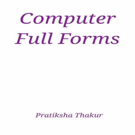 Computer Full Forms | PDF