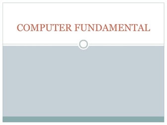 COMPUTER FUNDAMENTAL | PPT